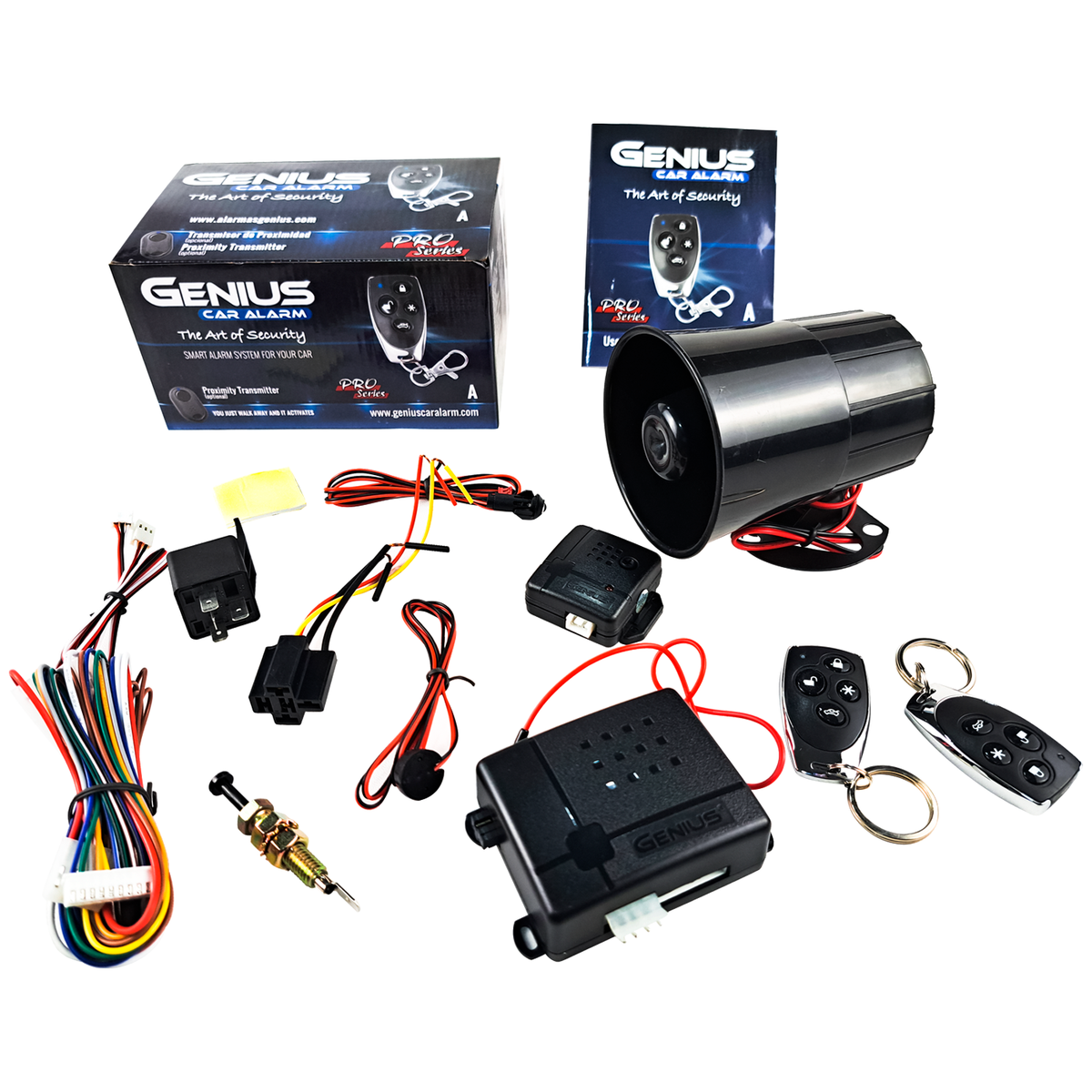 Alarma Automotriz Inteligente Metalica Antirrobo Genius Pro – Genius ...