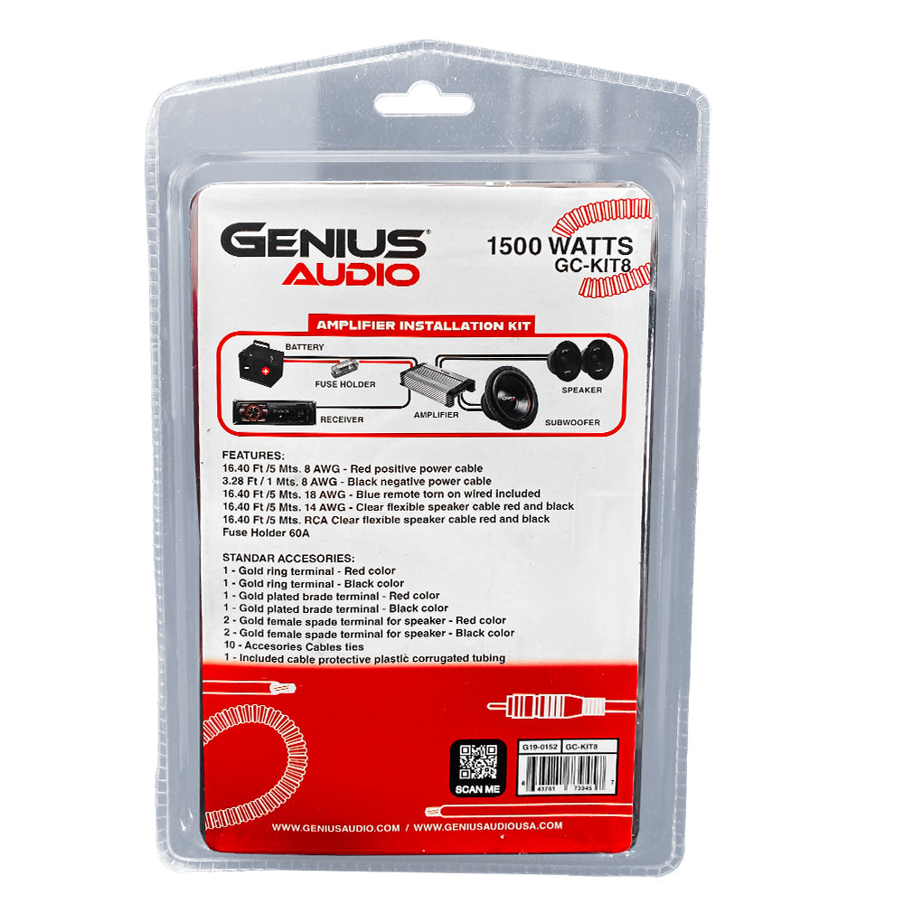 Kit Cables De Instalación Para Amplificador Calibre 8 Genius – Genius ...