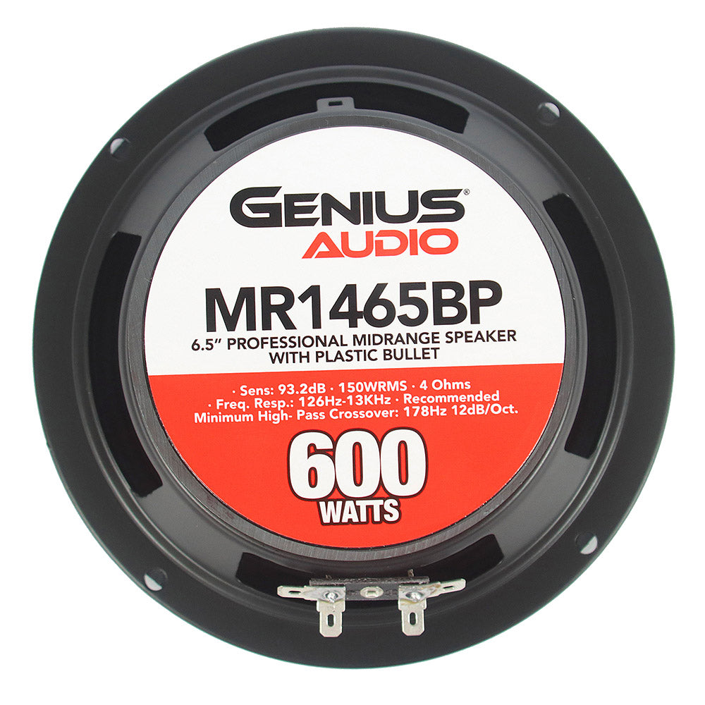 Bocina Rango Medio Profesional MR1465BP con Respuesta de Frecuencia 12 – Genius Audio México