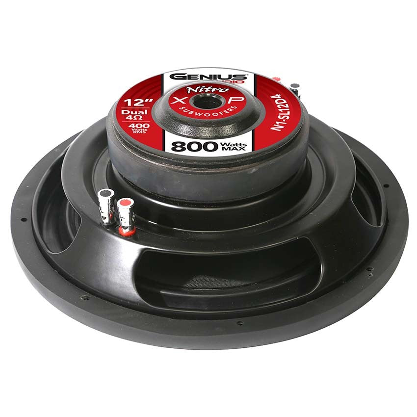 SUBWOOFER SLIM 12" SERIE NITRO 800 WMAX / 400 WRMS BOBINA DOBLE 4 OHM ...